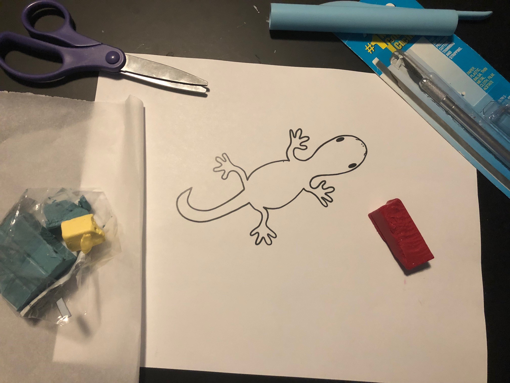 Craft Day – clay salamanders! | The Adventures of Ellie and Edmond