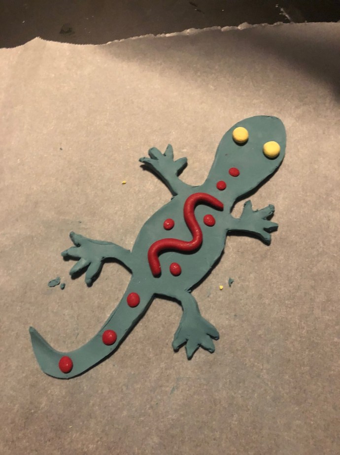 Craft Day – clay salamanders! | The Adventures of Ellie and Edmond